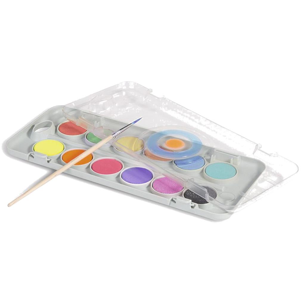 Almacenes Murazpi - ACUARELAS PRIMO 12 COLORES FLUOR Y METALICA 30MM