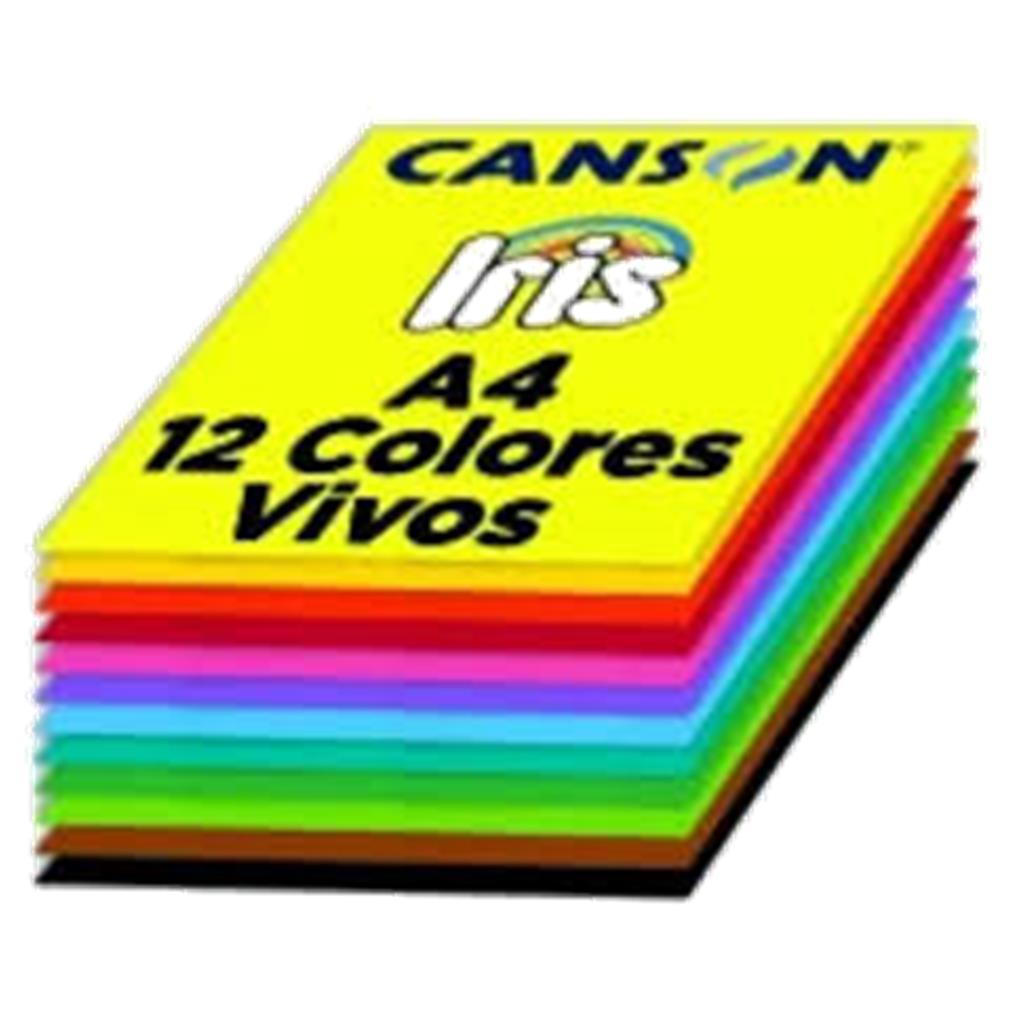 Almacenes Murazpi - CARTULINA IRIS A4 PACK 120 HOJAS COLORES INTENSOS